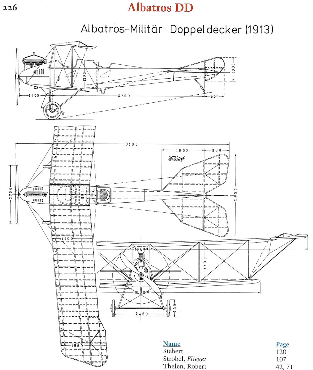Albatros DE / WDE / Militar-Doppeldecker